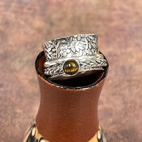 Jewelry | Tiger Eye Spinner Ring | Poshmark